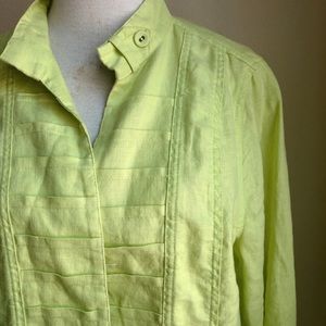 Chico's | Jackets & Coats | Chicos Bright Pastel Neon Green | Poshmark